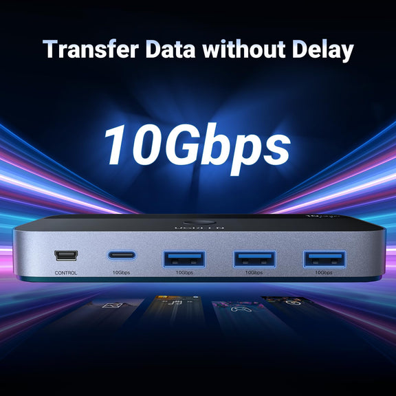 UGREEN 10Gbps USB C Switch 2 Computers Share 4 USB 3.2 Ports | UGREEN EU
