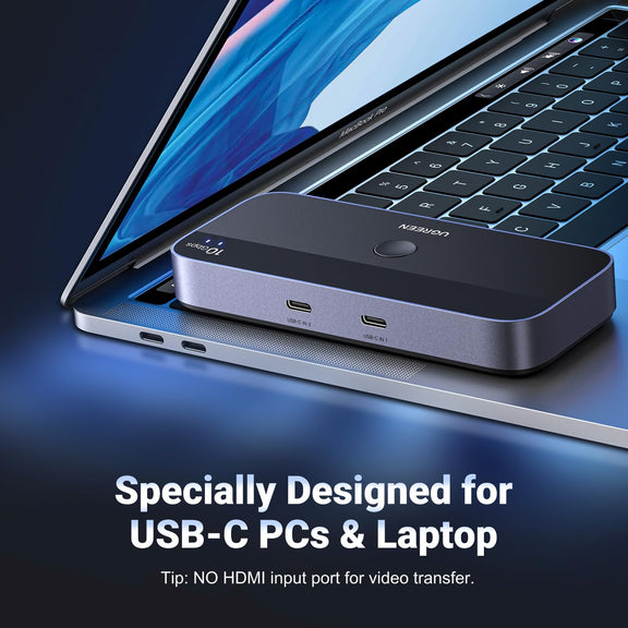 UGREEN 10Gbps USB C Switch 2 Computers Share 4 USB 3.2 Ports | UGREEN EU