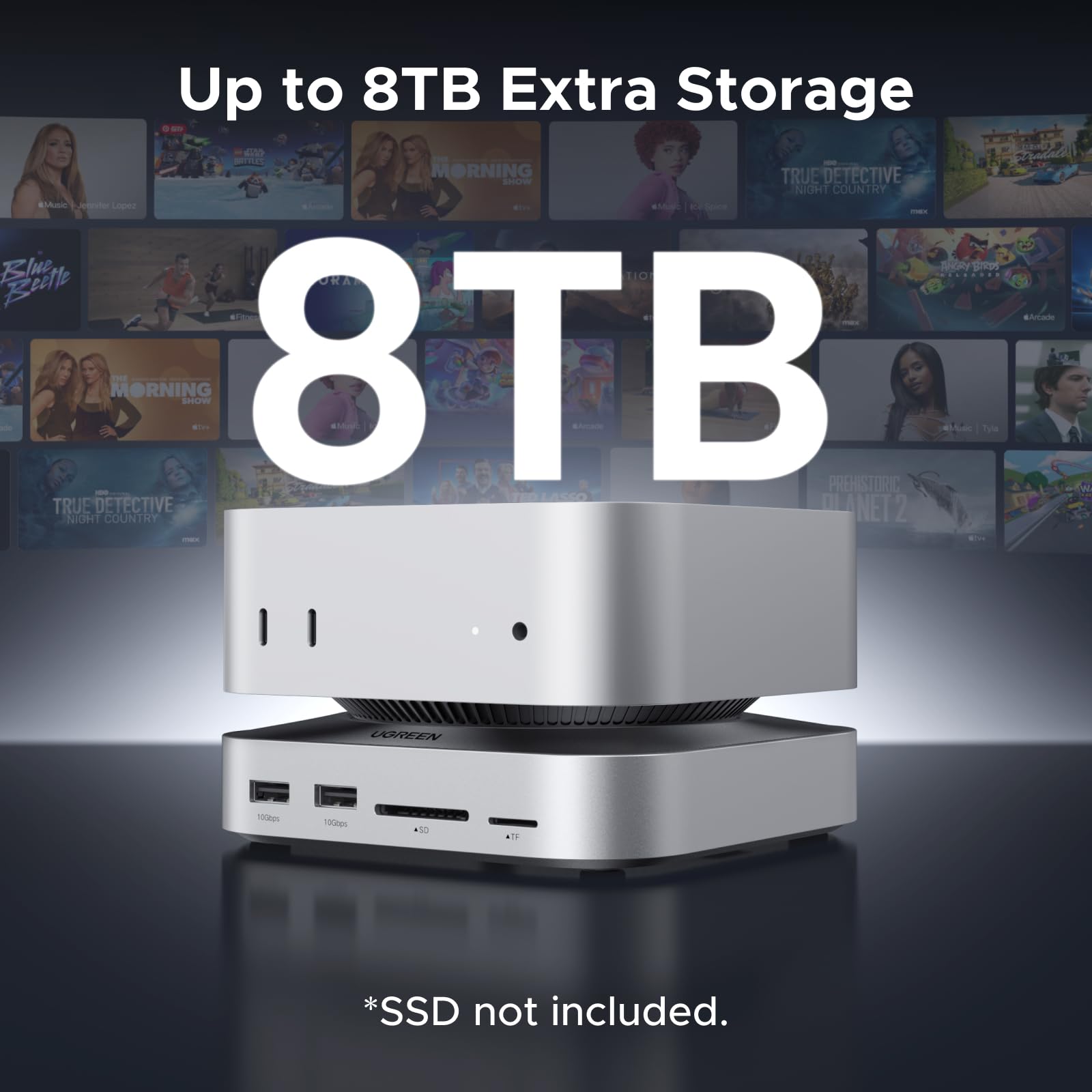 UGREEN Mac Mini M4 Docking Station (11-Port, 8TB, 10Gbps) | UGREEN EU