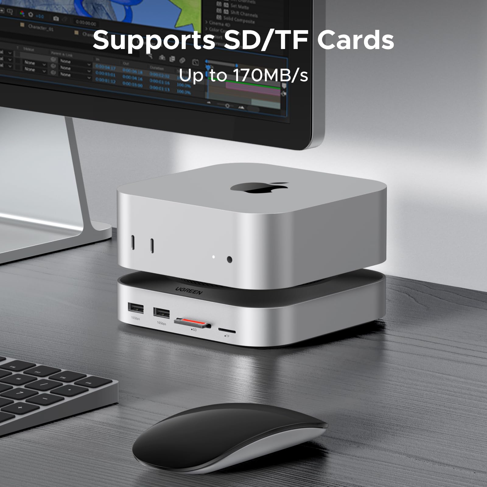 UGREEN Mac Mini M4 Docking Station (11-Port, 8TB, 10Gbps) | UGREEN EU