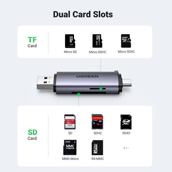 UGREEN Micro SD Card Reader USB C USB 3.0 to Memory Card Reader Adapte ...