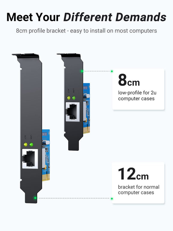 UGREEN PCI Express 1000Mbps PCIe Network Card, Gigabit Ethernet LAN ...