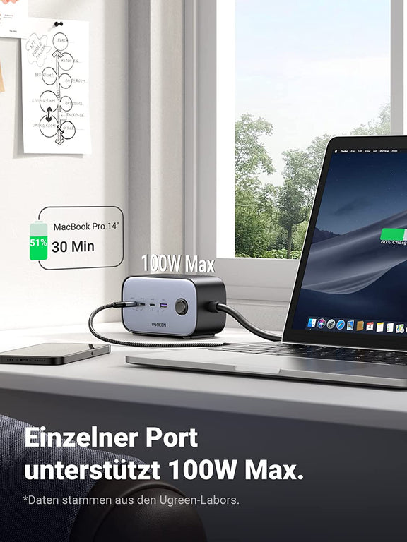 UGREEN DigiNest Pro 100 W USB C Power Strip GaN USB C Charger | UGREEN EU
