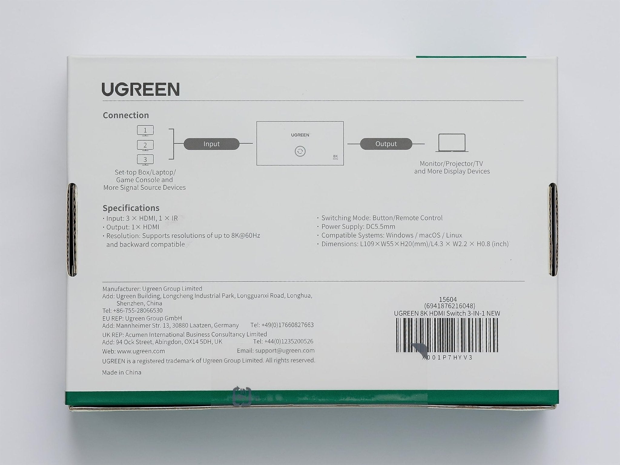 UGREEN Switch HDMI 2.1 8K 60Hz Commutateur HDMI 4K 120Hz | UGREEN EU