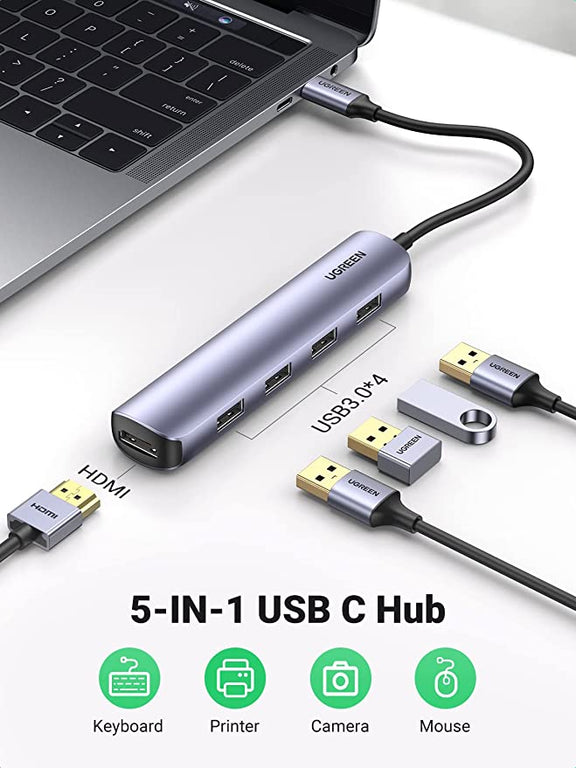 UGREEN USB C 5 in 1 Multiport Hub HDMI Ultra Slim | UGREEN EU