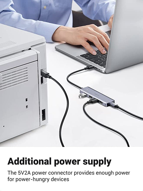 UGREEN USB Hub 3.0, Ultra Slim 4 Port USB 3 Hub with 5Gbps Data Transf ...